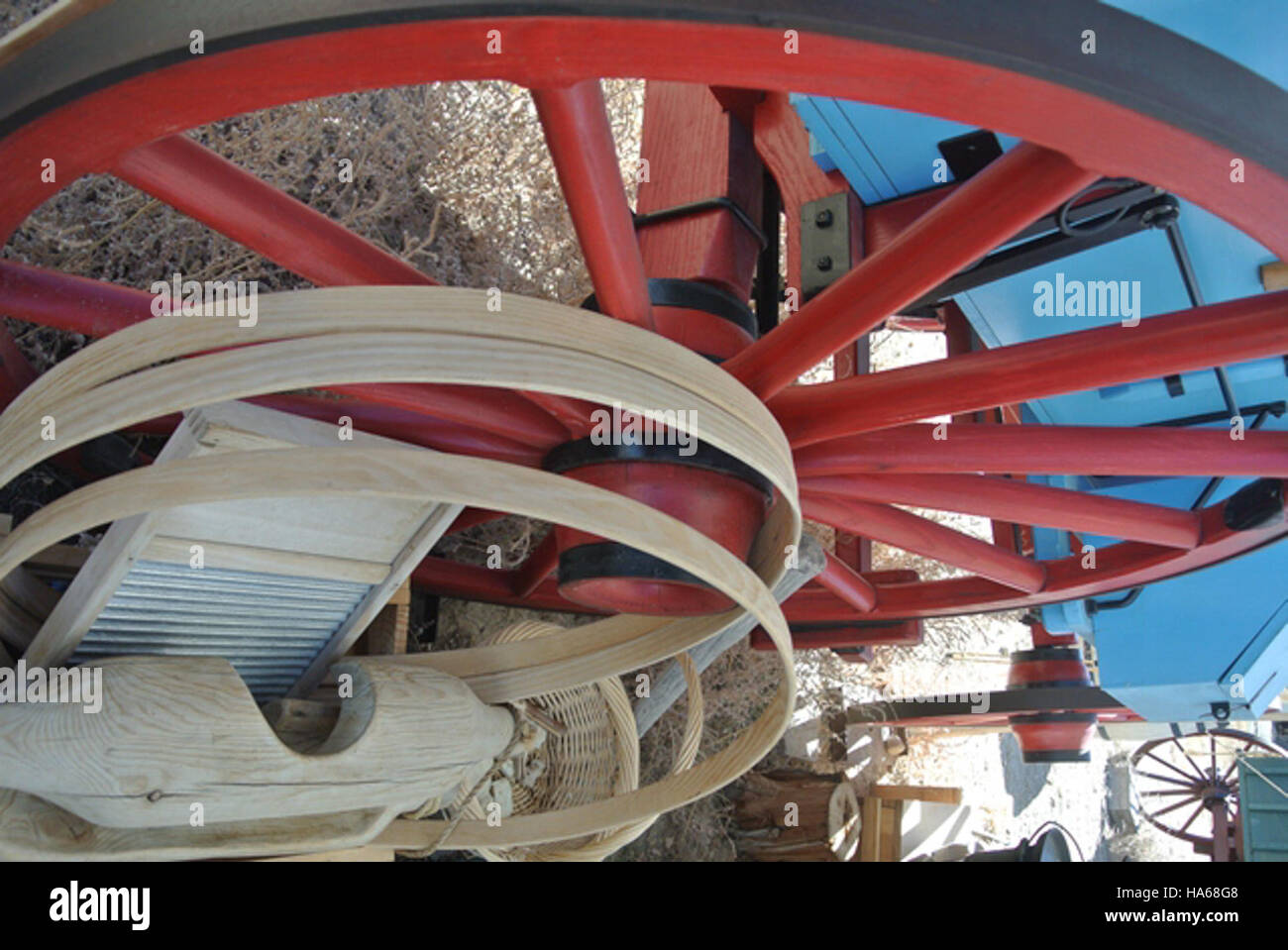 blmnevada 15321122853 wagon wheel and washboard Stock Photo - Alamy