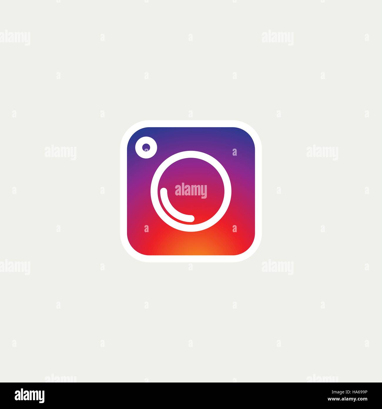 Social Media Icon, photo camera instagram icons Stock Vector Image ...