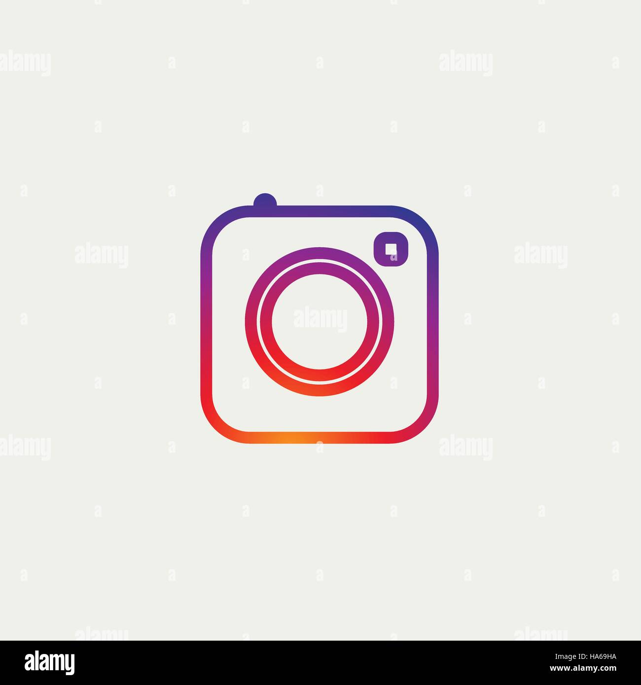 Social Media Icon, photo camera instagram icons Stock Vector Image ...