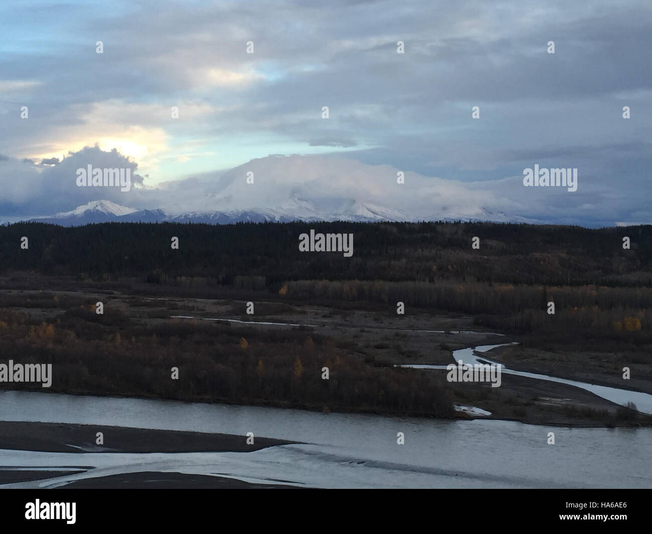 A scenic image of the Copper River in the Ahtna region of Alaska ...