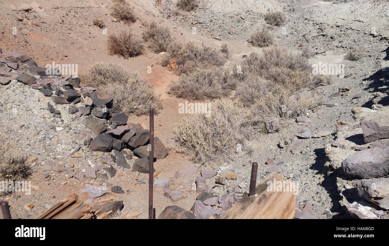 Cinnabar Hill, located in Nevada, was once the site of a historic mine ...