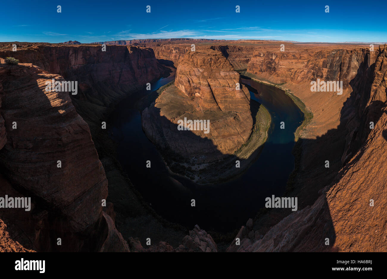 Horseshoe Bend meander of Colorado River in Glen Canyon, Arizona, US ...