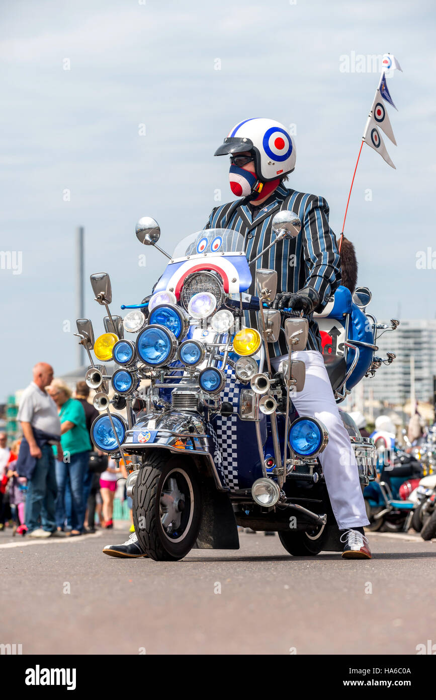 Mods at the annual Mod Weekender in Brighton Stock Photo - Alamy