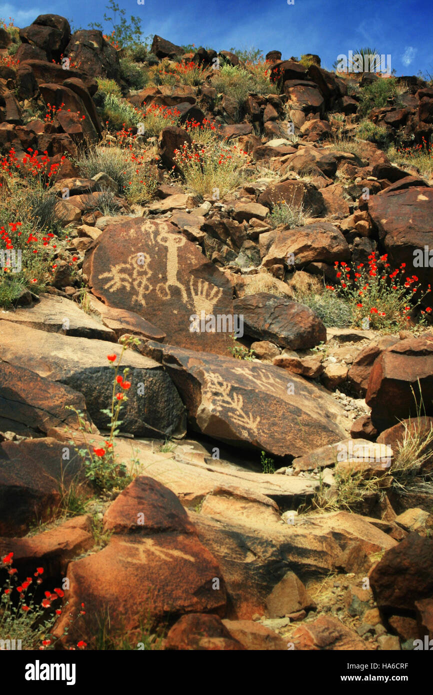 The Bureau of Land Management in Nevada has documented ancient rock art ...