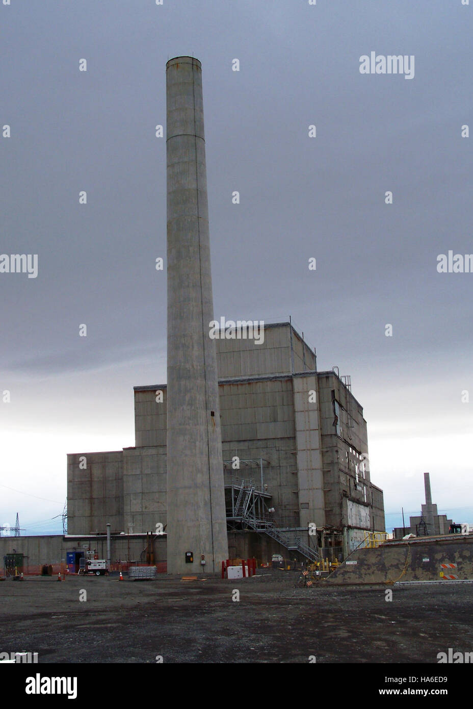 The 116KE reactor stack, part of a decommissioning project by the ...