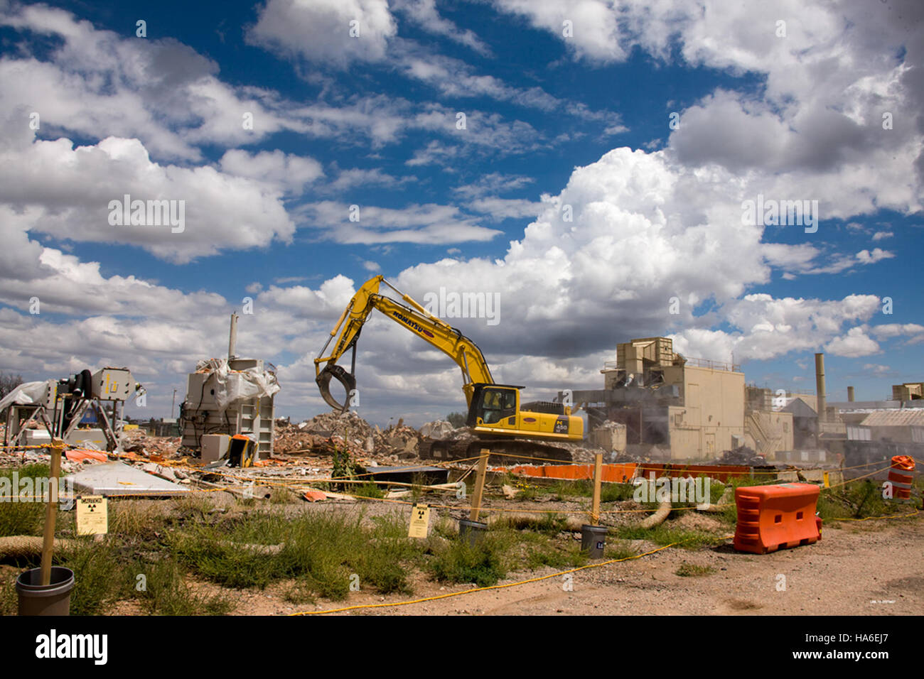 An image of demolition work at the Los Alamos National Laboratory, part ...