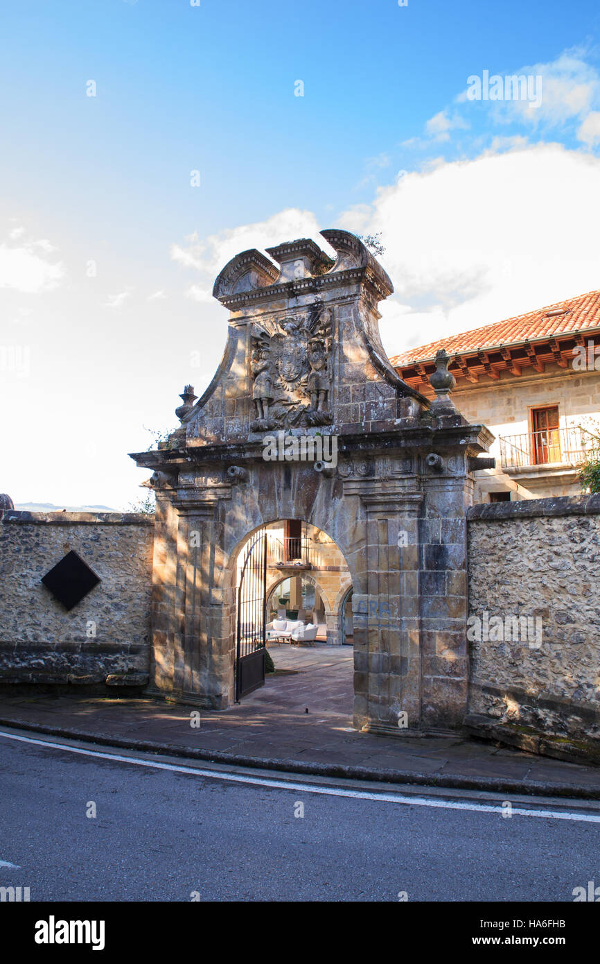 Arch, Entrance of an ancient Villa in Arce, Spain Stock Photo - Alamy