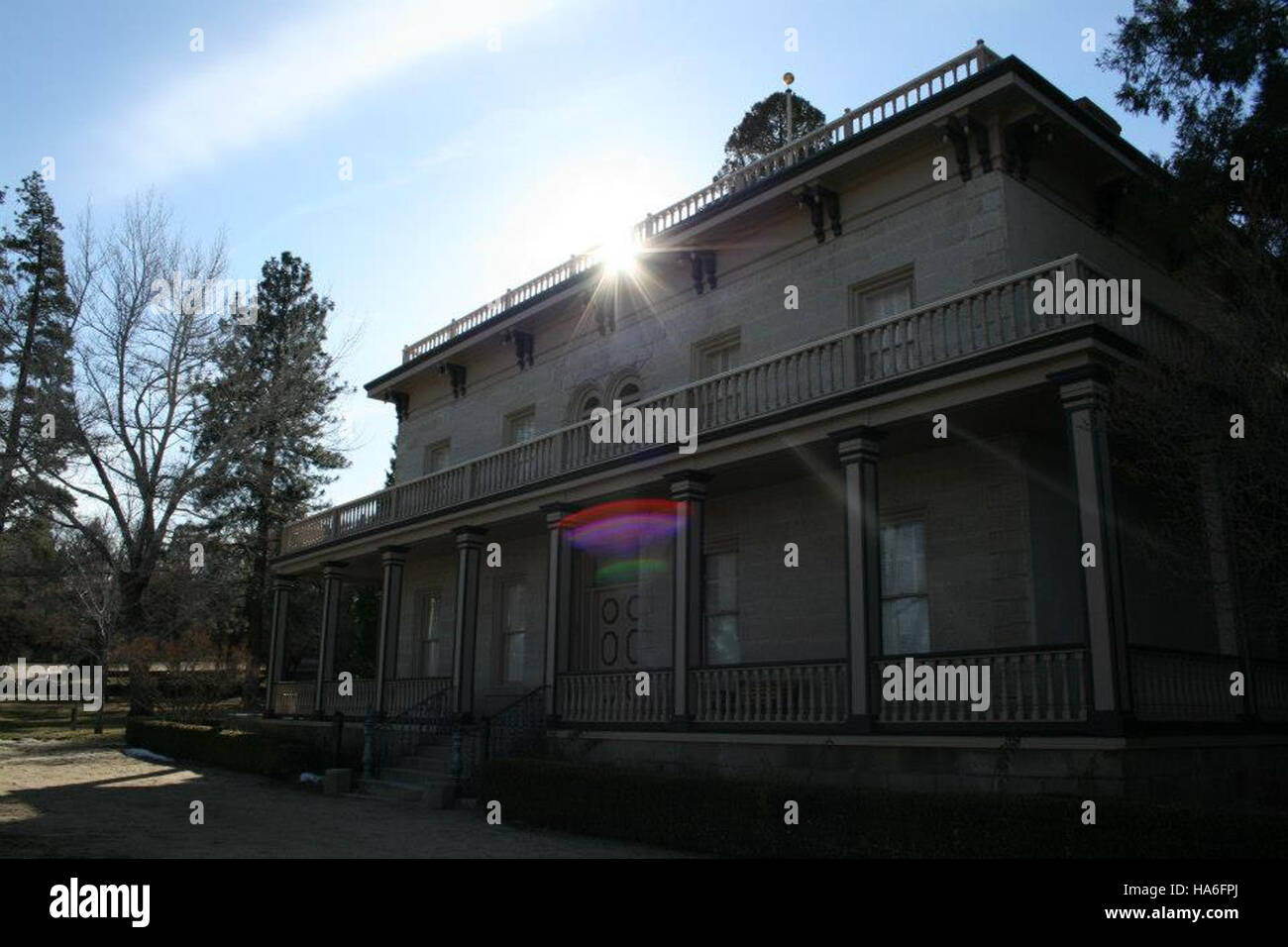 Bowers Mansion, located in Nevada, is a historic site known for its ...