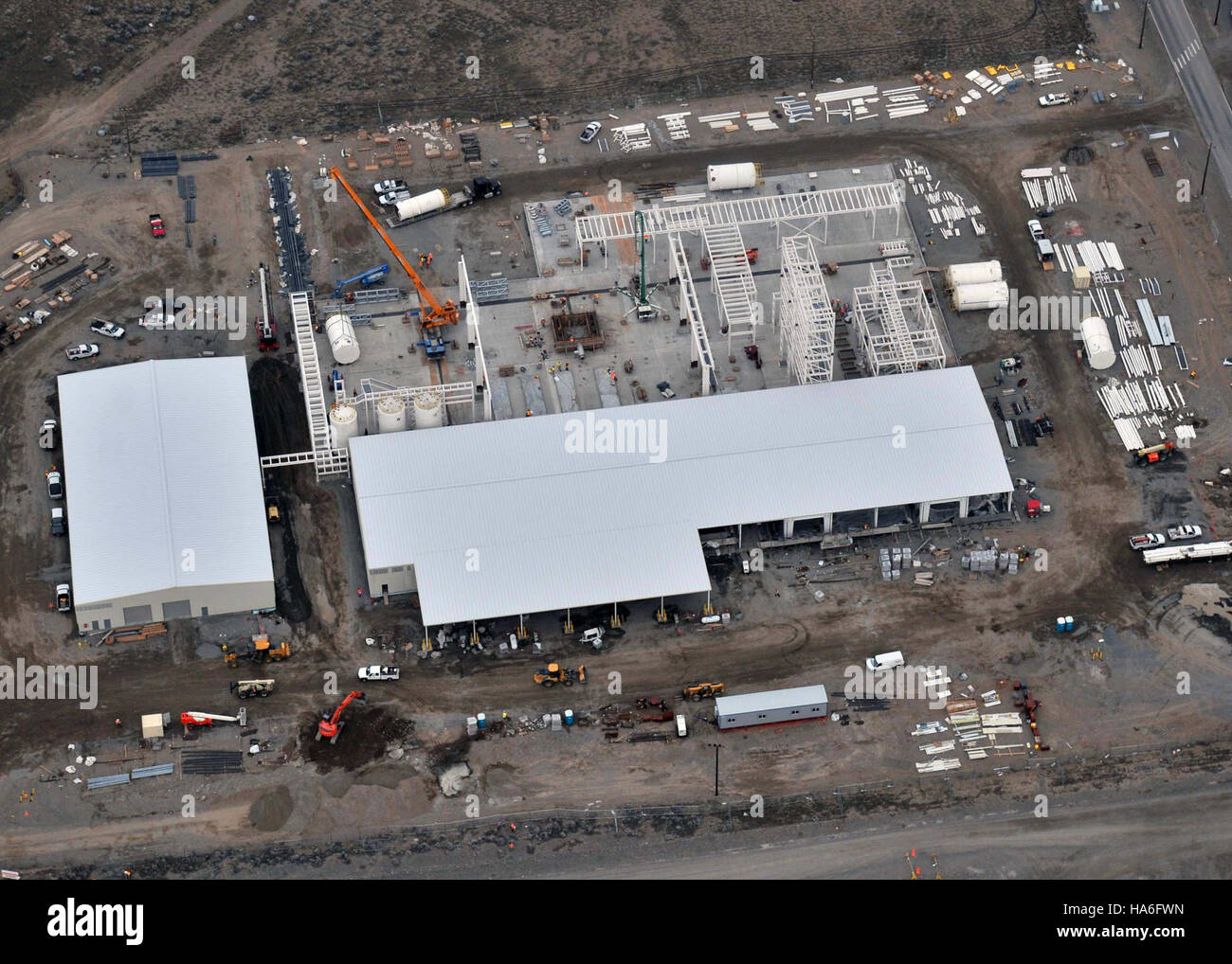 A photograph depicting the ongoing work under the Hanford Recovery Act ...