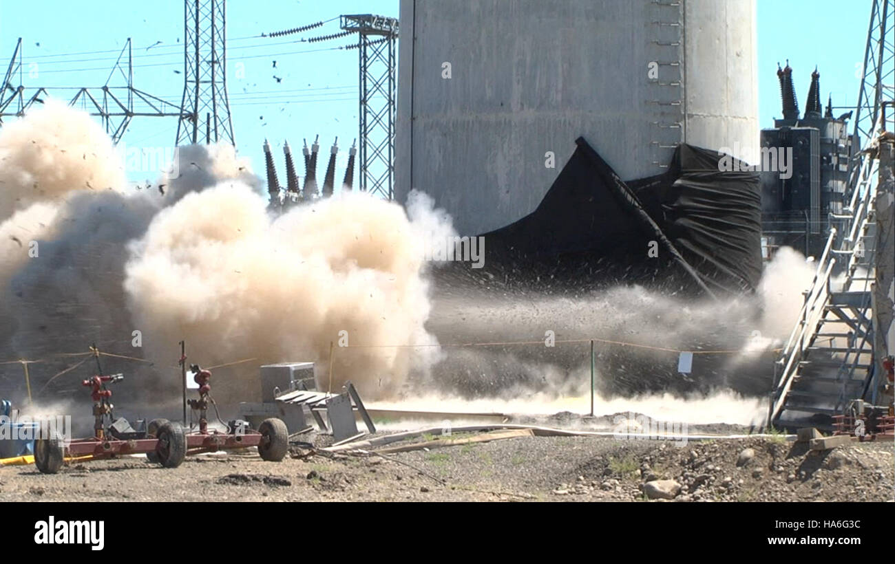 The Department of Energy conducted a controlled detonation at the base ...