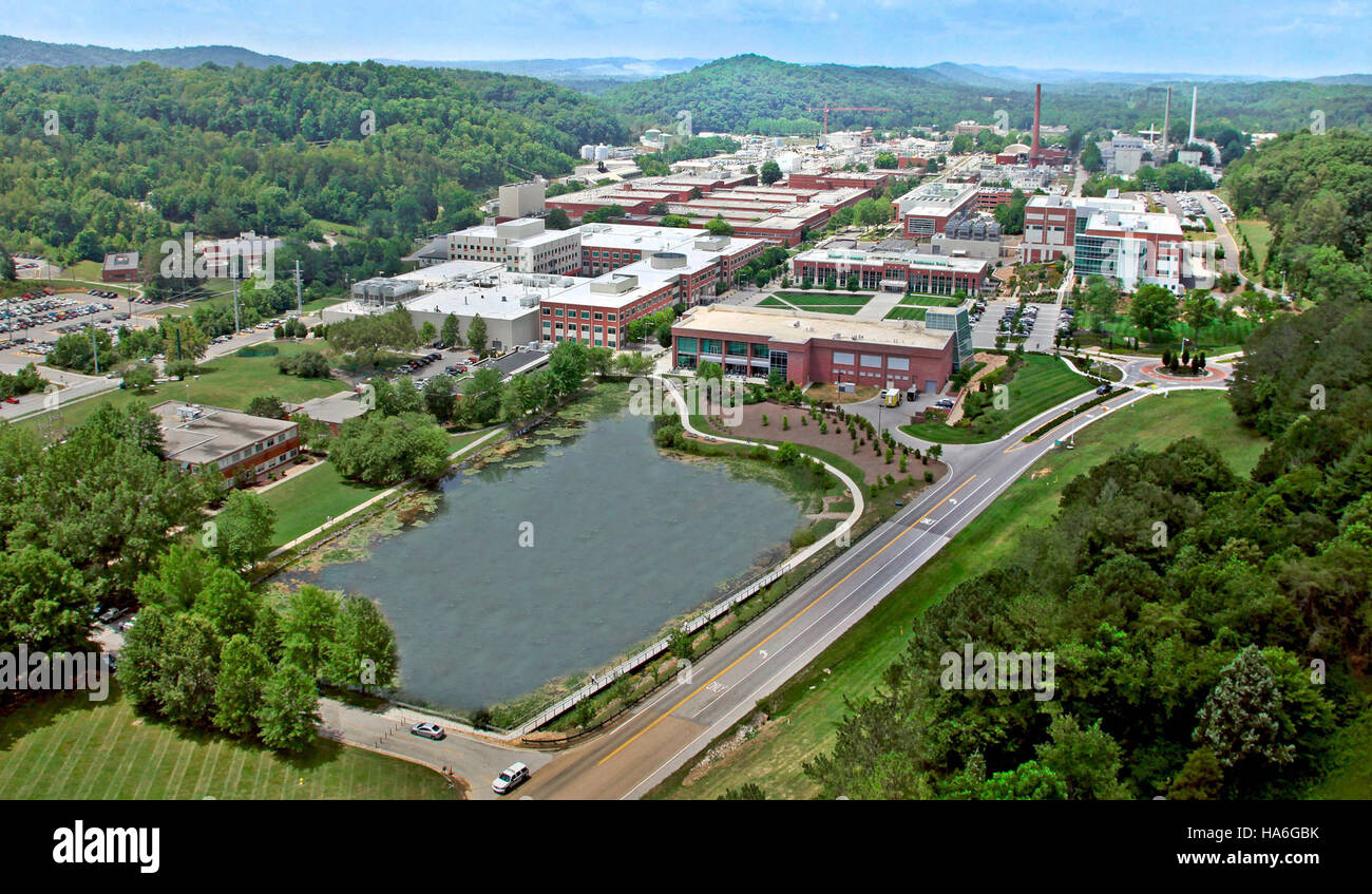 Aerial view of the Oak Ridge National Laboratory (ORNL) in Tennessee ...