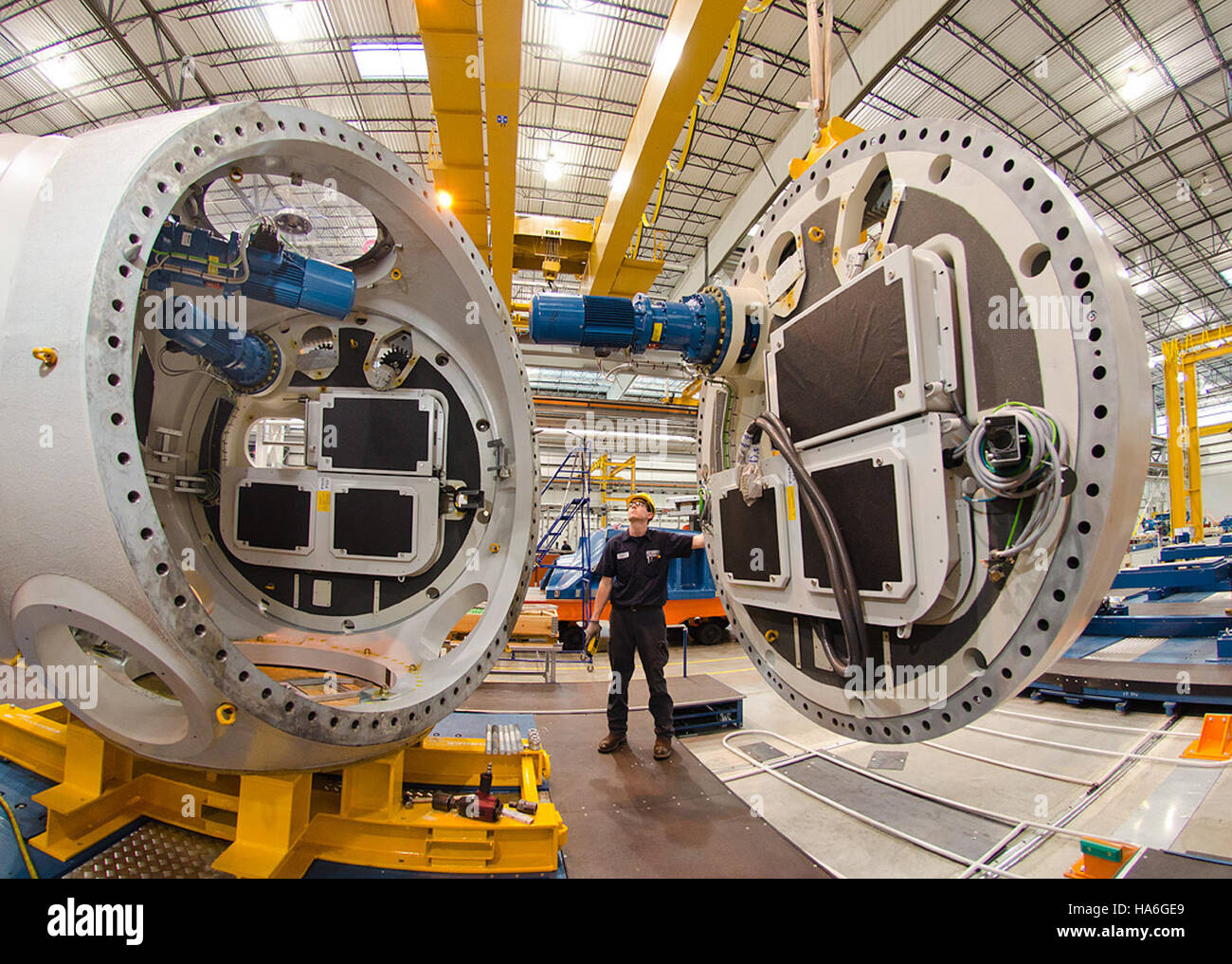 Department of Energy photo of a Nordex wind turbine nacelle ...