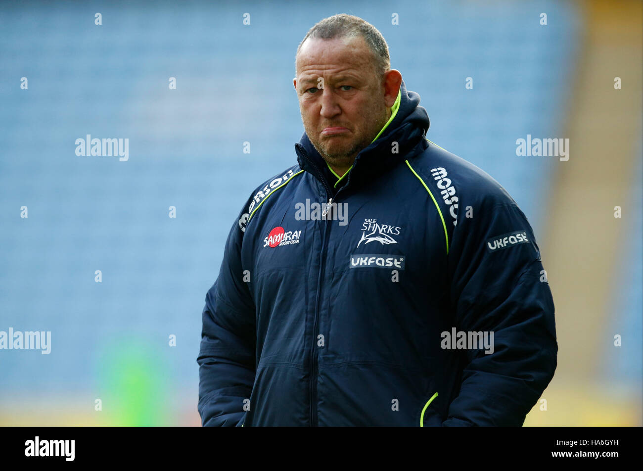 Sale Sharks' director of Rugby Steve Diamond during the Aviva ...