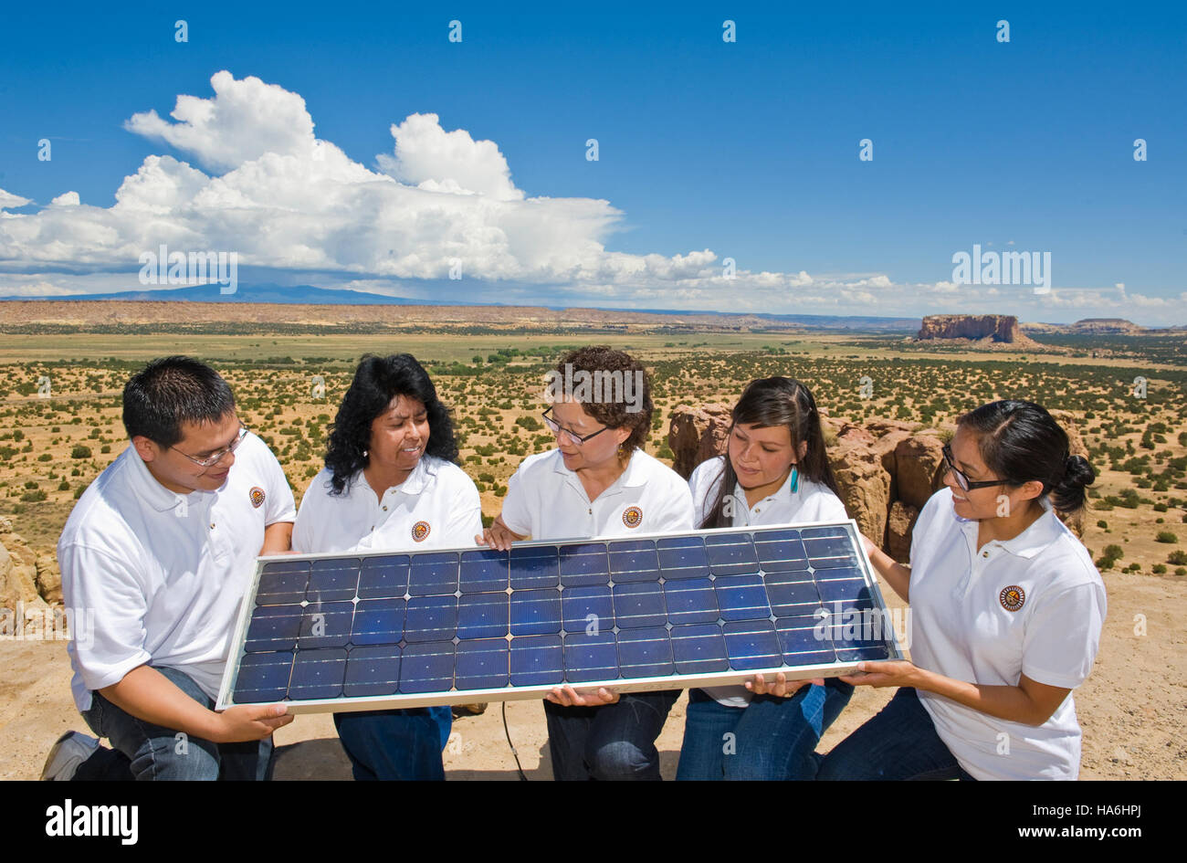 Sandra Begay-Campbell, a leader in renewable energy, and her team from ...