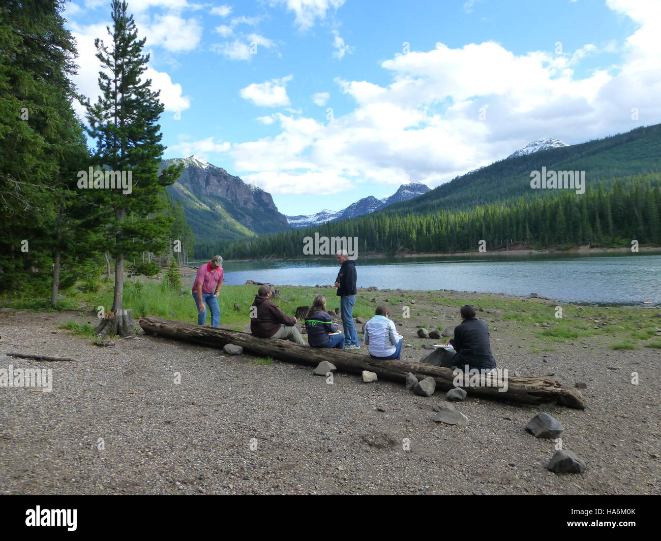 The Ice Breaker BBQ event at Hyalite Reservoir, a gathering focused on ...