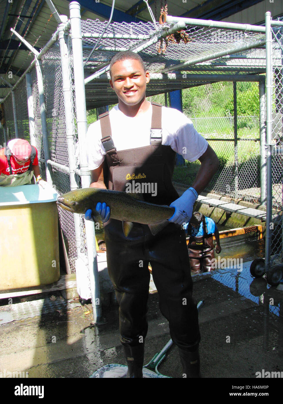 Tommy Williams-Miles, a Youth Conservation Corps member from the Nez ...
