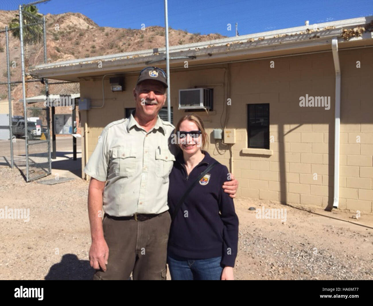 Bonnie Johnson and Tom Frew work at Willow Beach National Fish Hatchery ...
