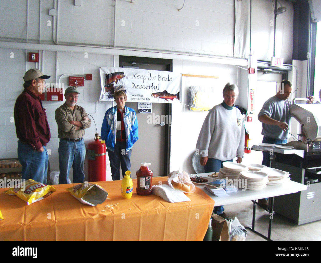 The Brule River Sportsman's Club prepares meals for visitors at the ...