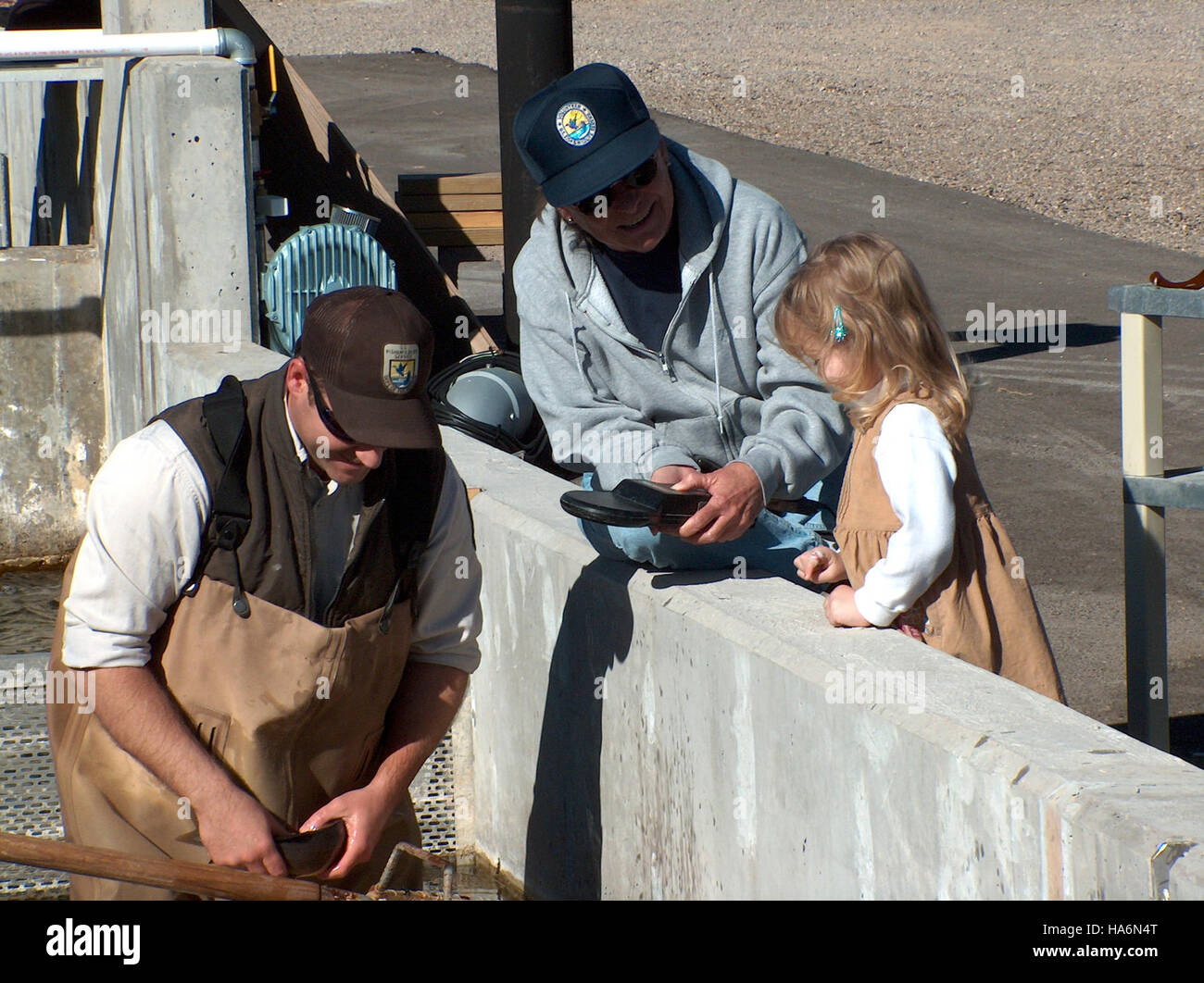 eddiesfisheriesfws 8552283322 Dave Hampton, Dexter biologist and Norma ...