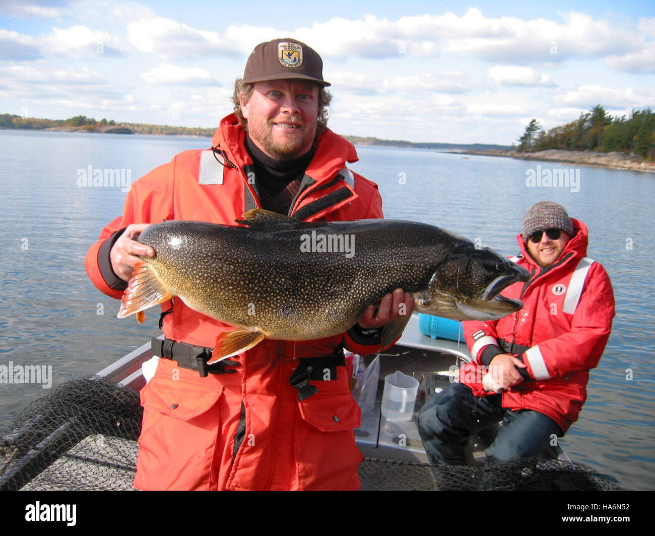 Biologist John Johnston at the Jordan River National Fish Hatchery ...