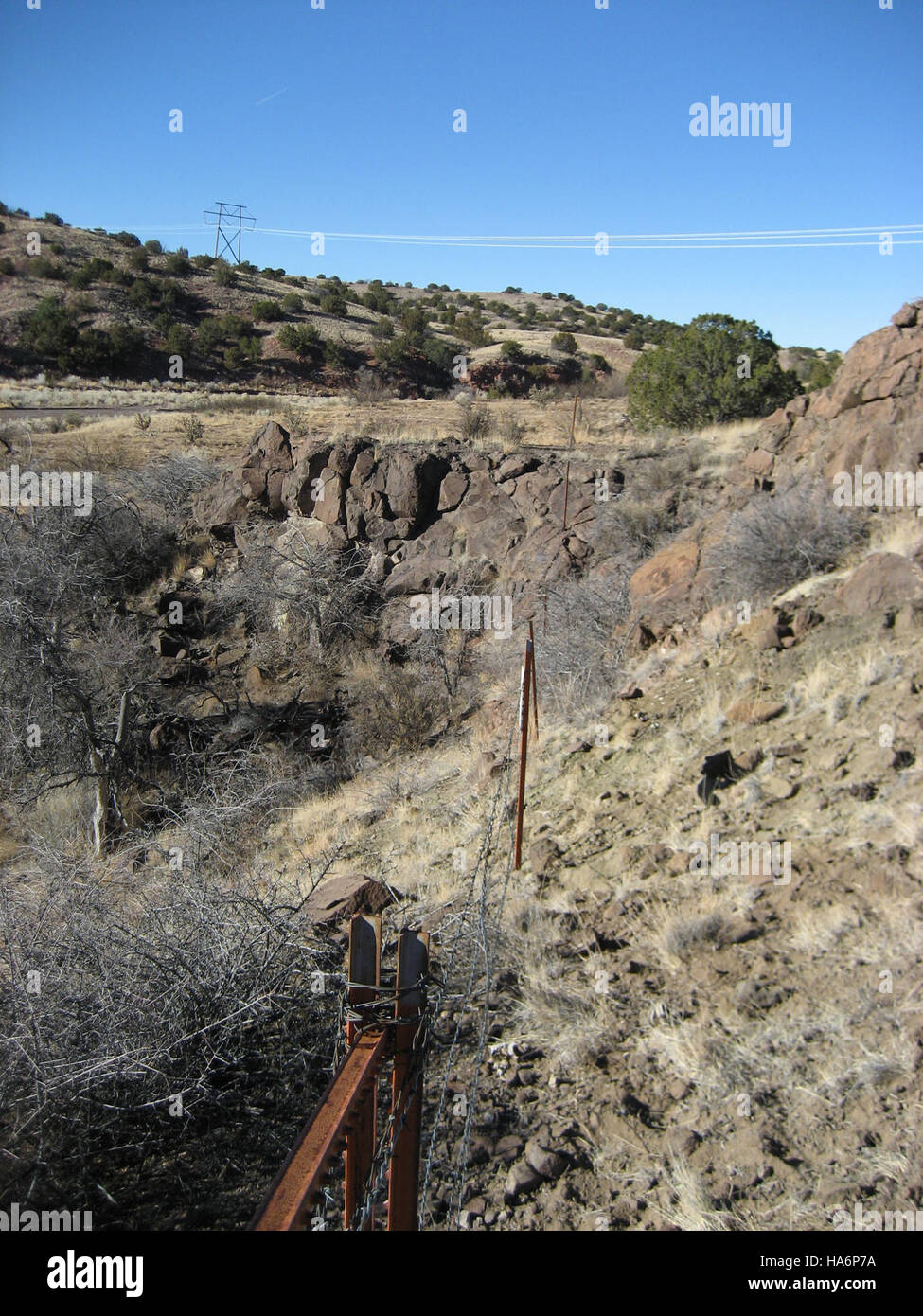 The Sevilleta Fence project, part of the U.S. Fish and Wildlife Service ...