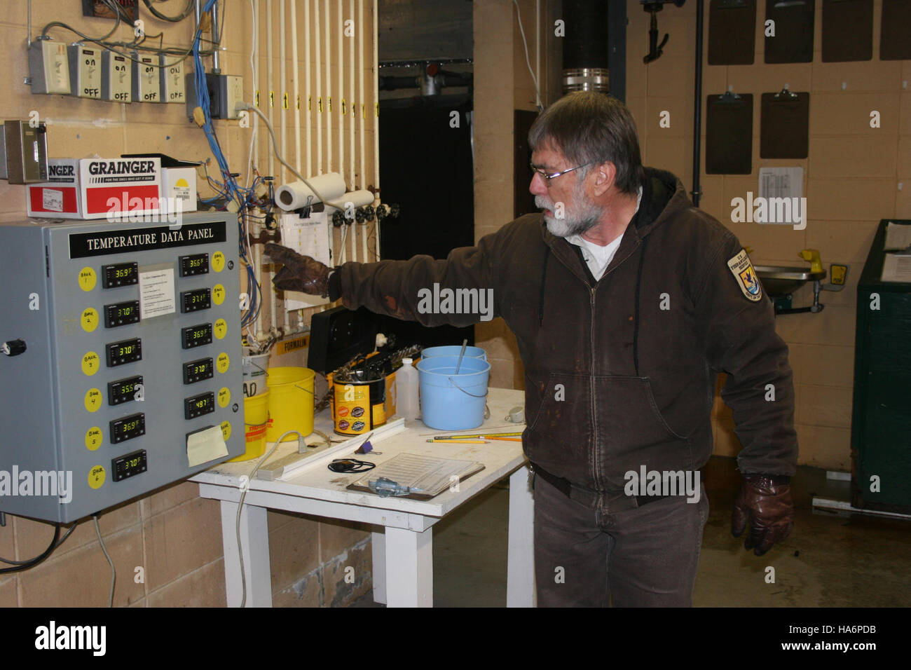 The White River National Fish Hatchery, part of the U.S. Fish and ...