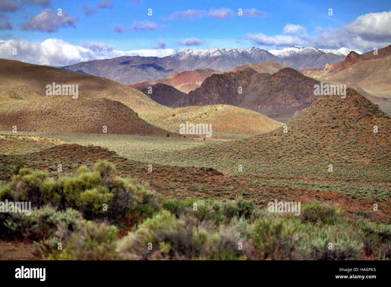 blmnevada 21783215778 Virginia Range meets Pah Rah Range Stock Photo ...