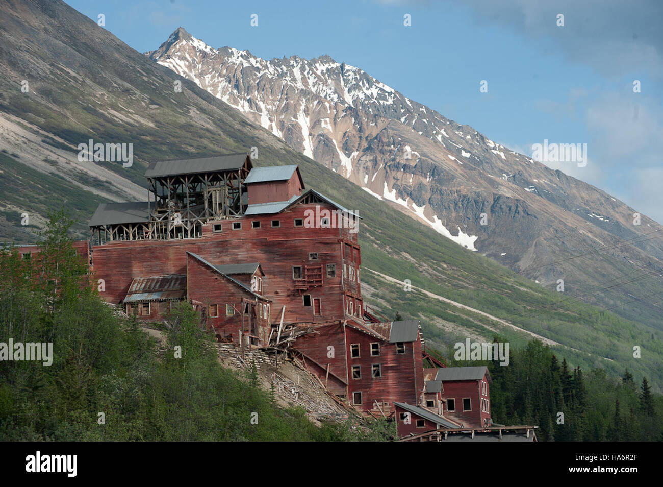 Kennicott, a historic mining town in Wrangell-St. Elias National Park ...