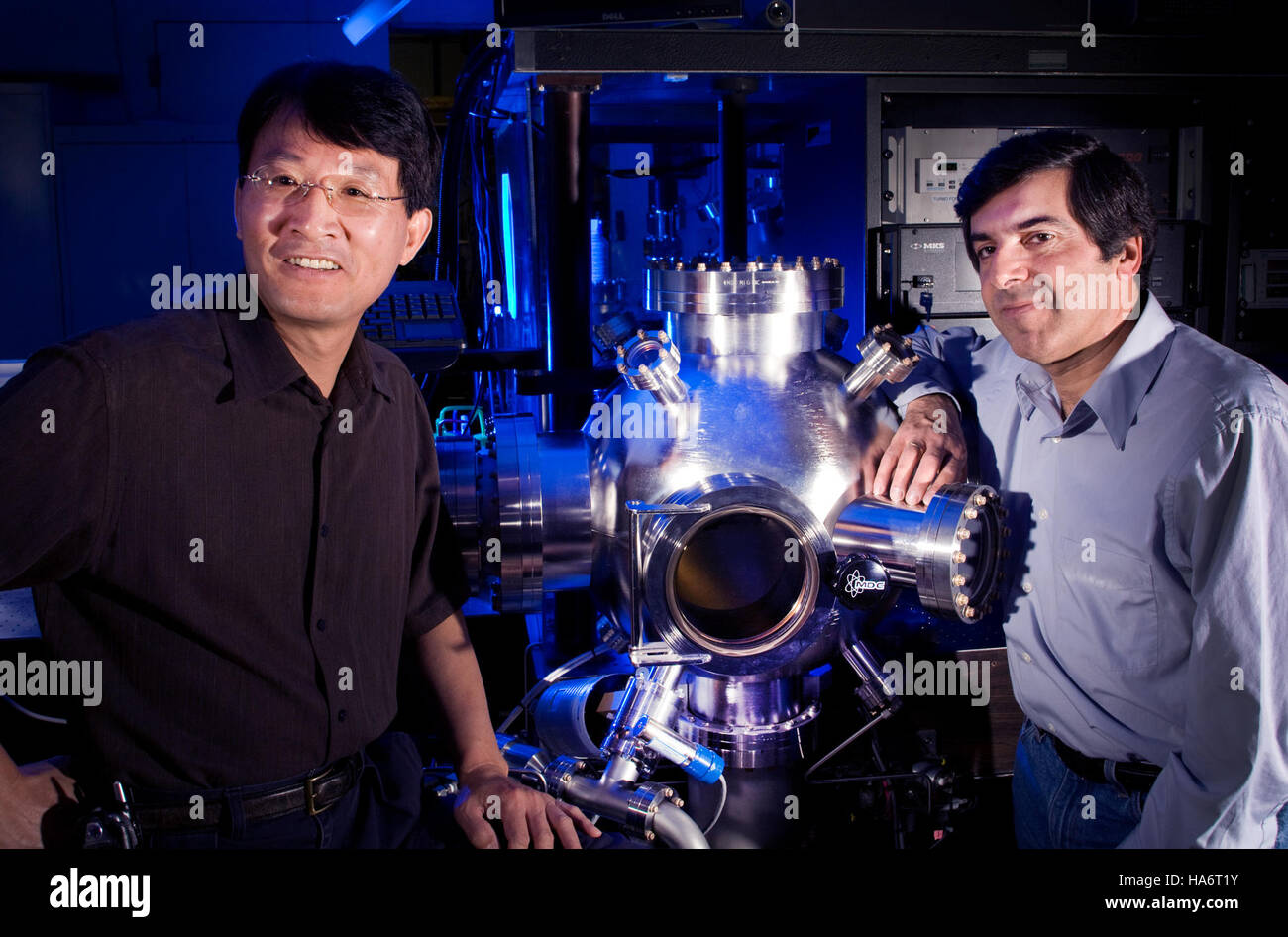 This image shows research scientists at Los Alamos National Laboratory ...