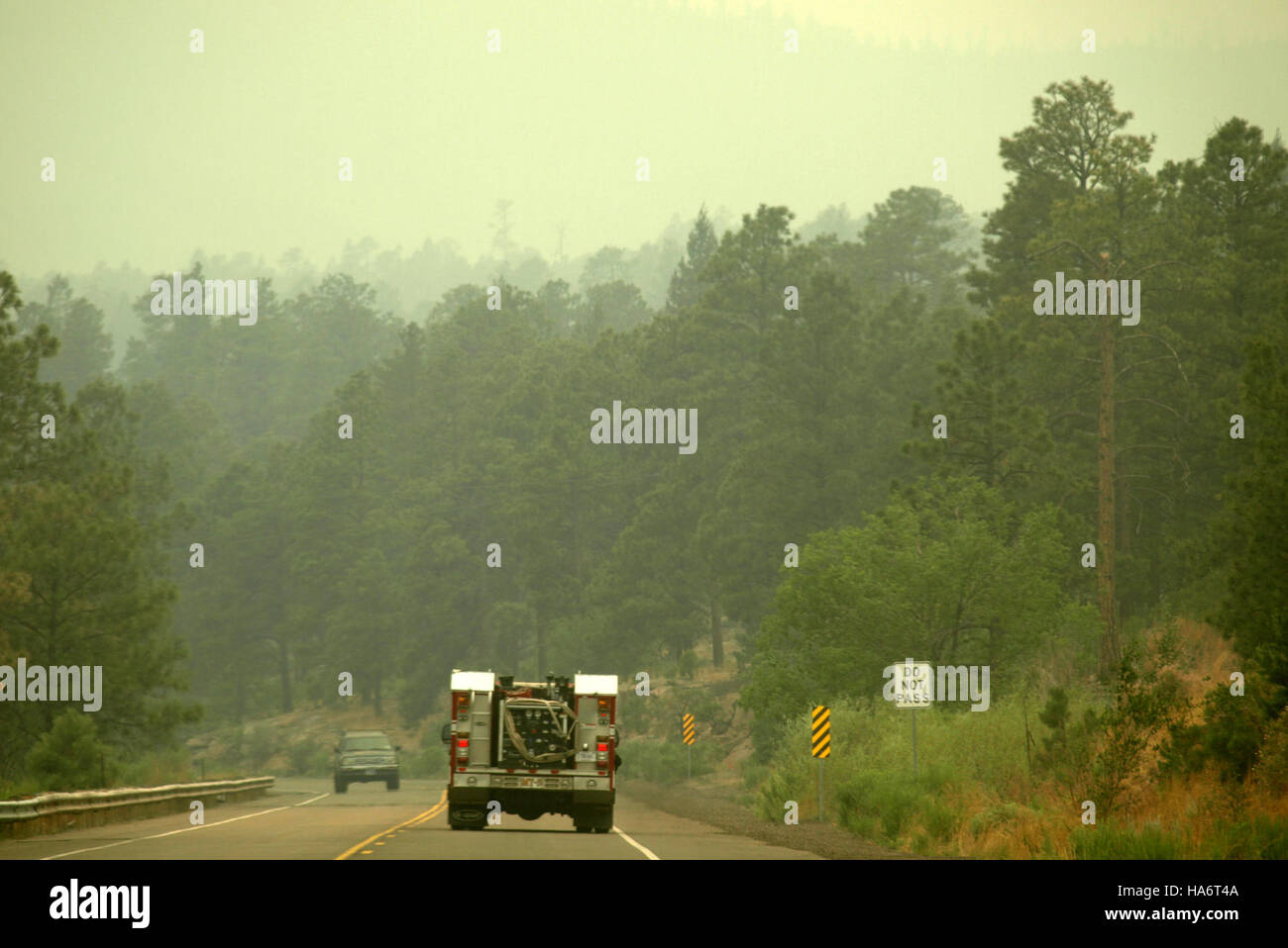 The image captures the Los Alamos Fire on June 27, 2011, as it spreads ...
