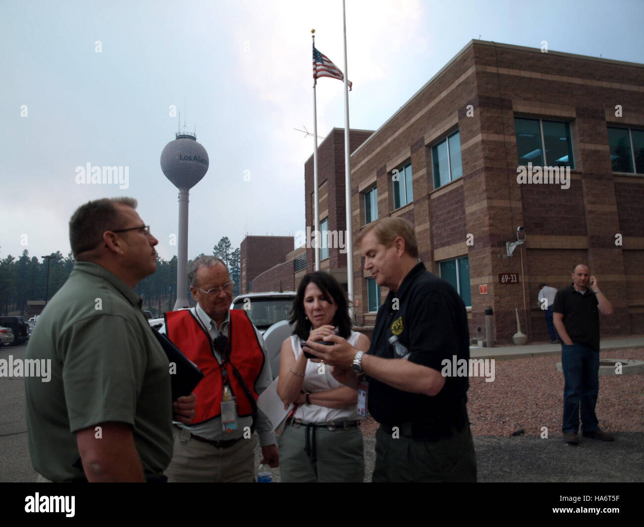 The image from Los Alamos National Lab's Emergency Operations Center ...