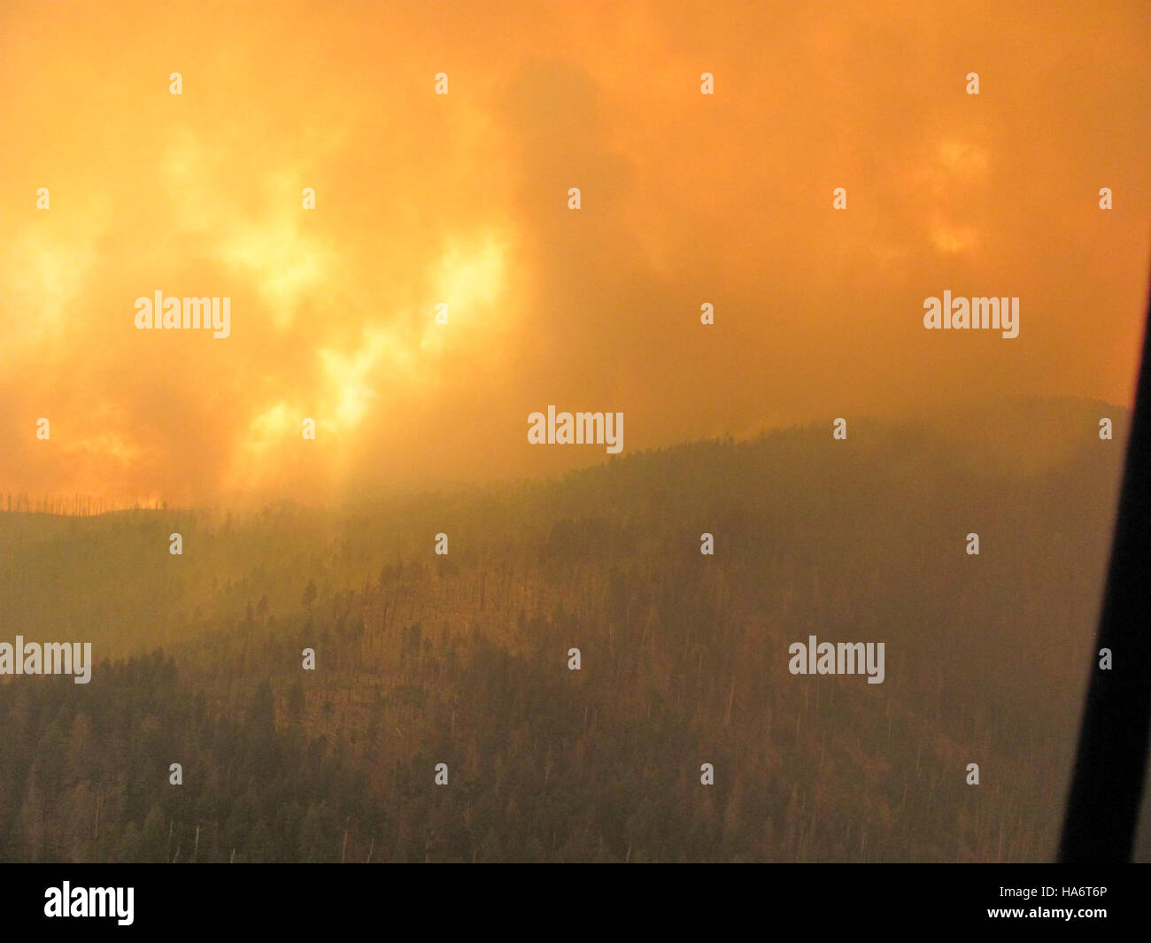 This image shows a helicopter used by Los Alamos National Laboratory ...
