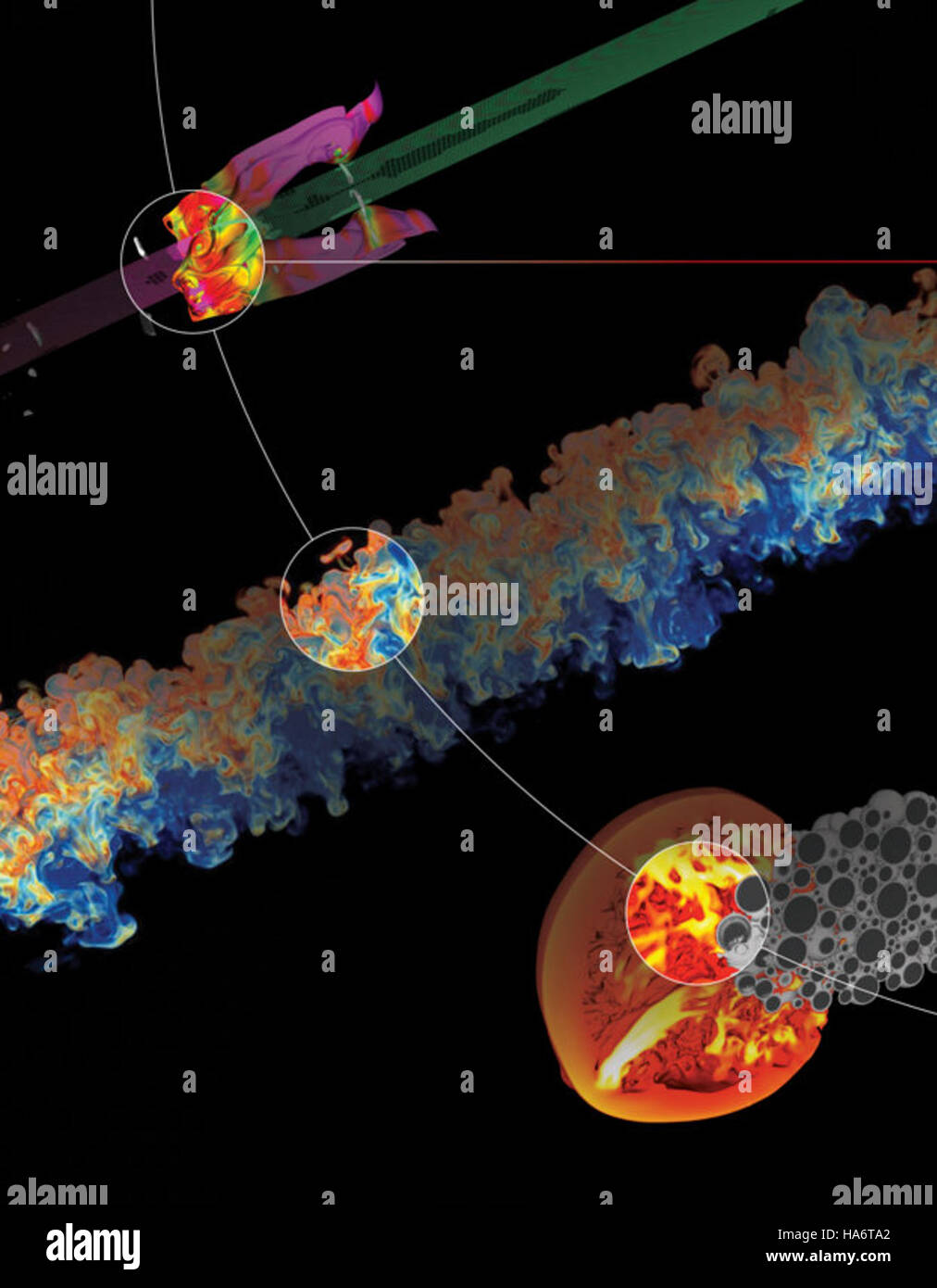 These images from Los Alamos National Laboratory showcase computer ...