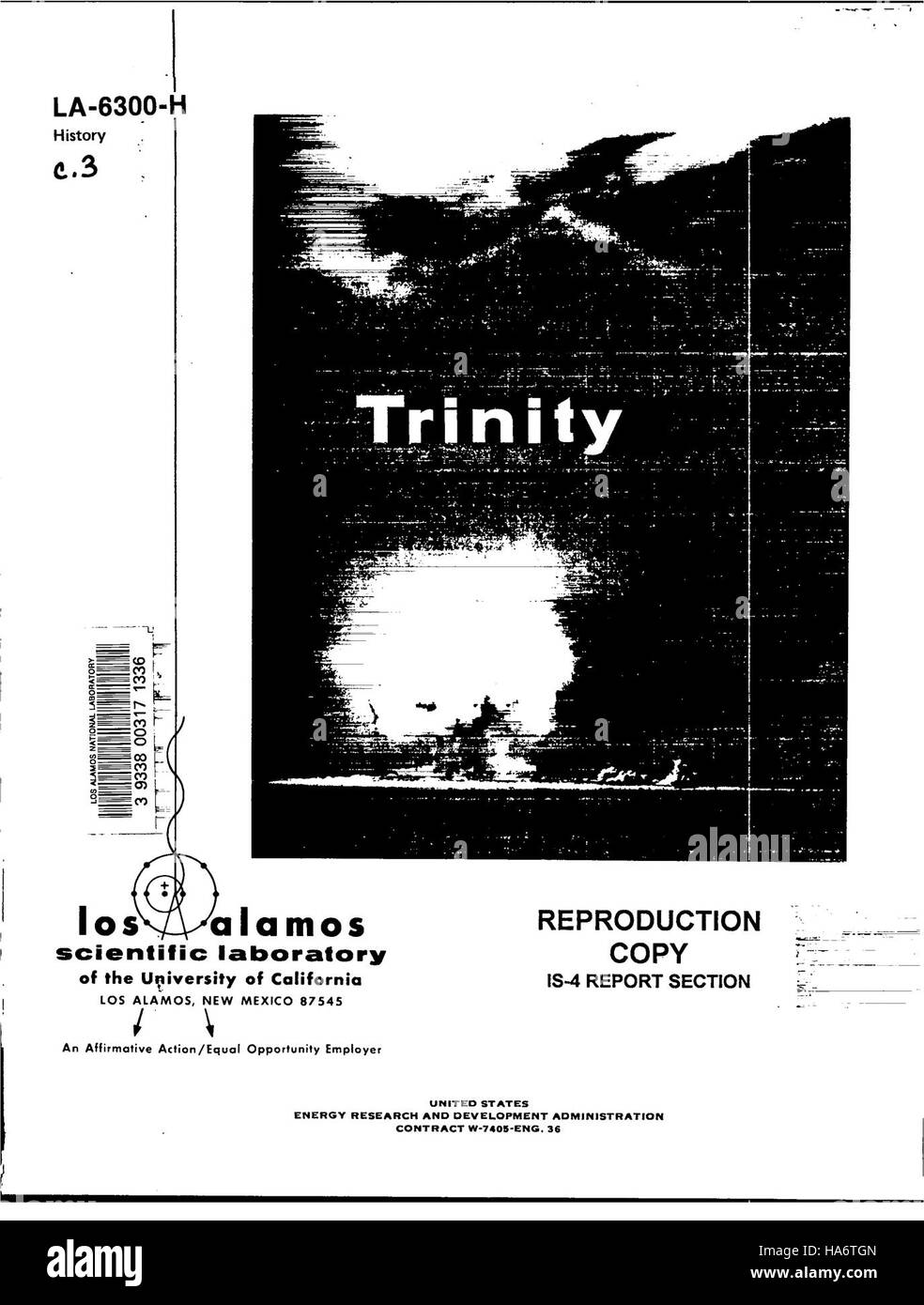 This image captures the moment related to the Trinity test, marking a ...