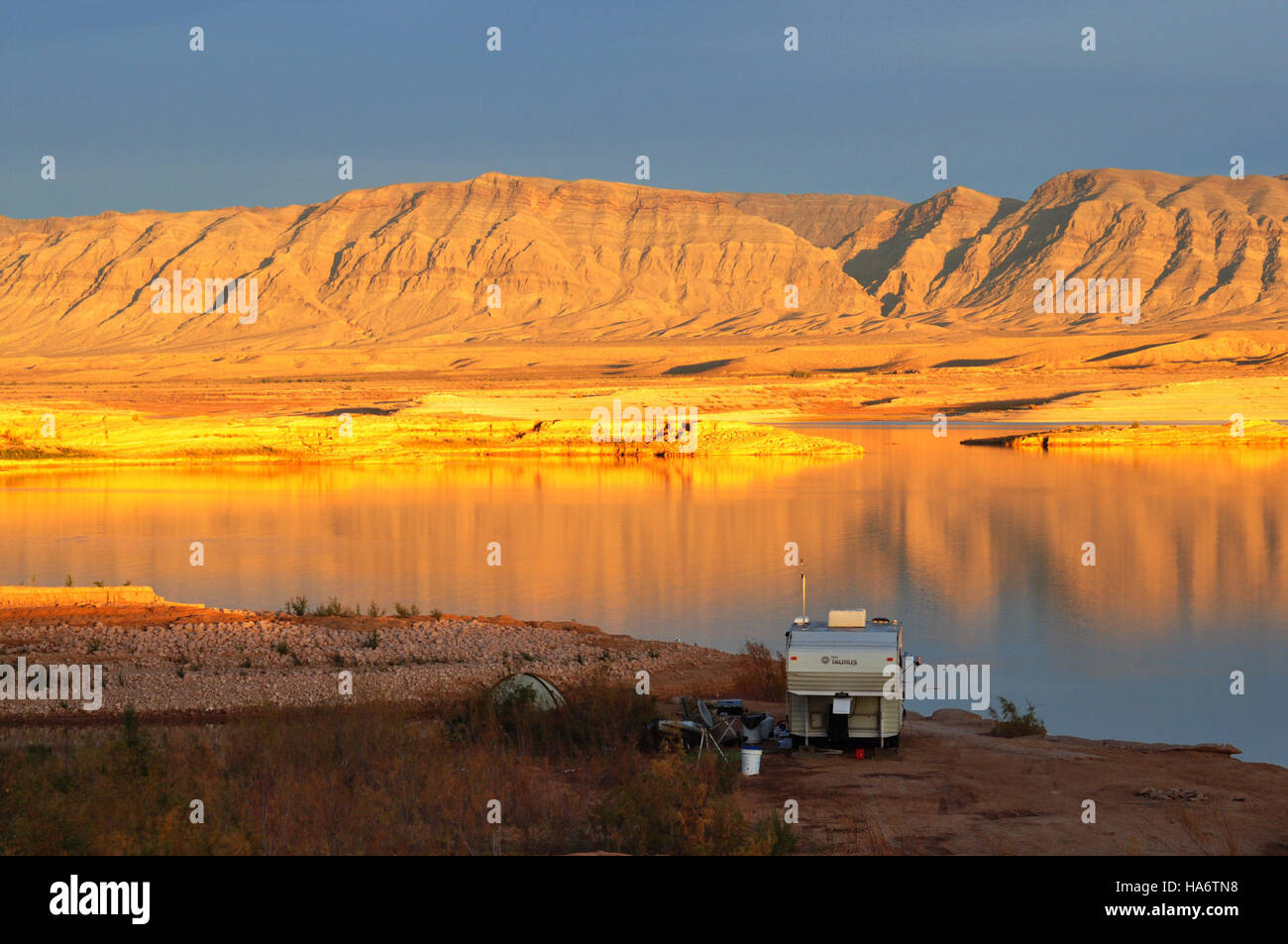 This image captures the scenic beauty of Gold Butte near Lake Mead ...