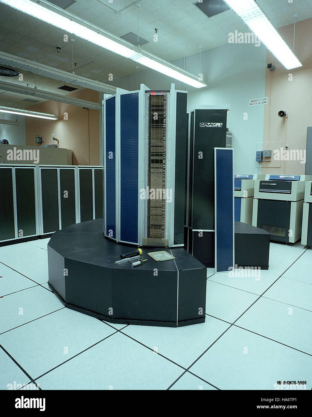 The Cray 1 supercomputer at the Los Alamos National Laboratory ...
