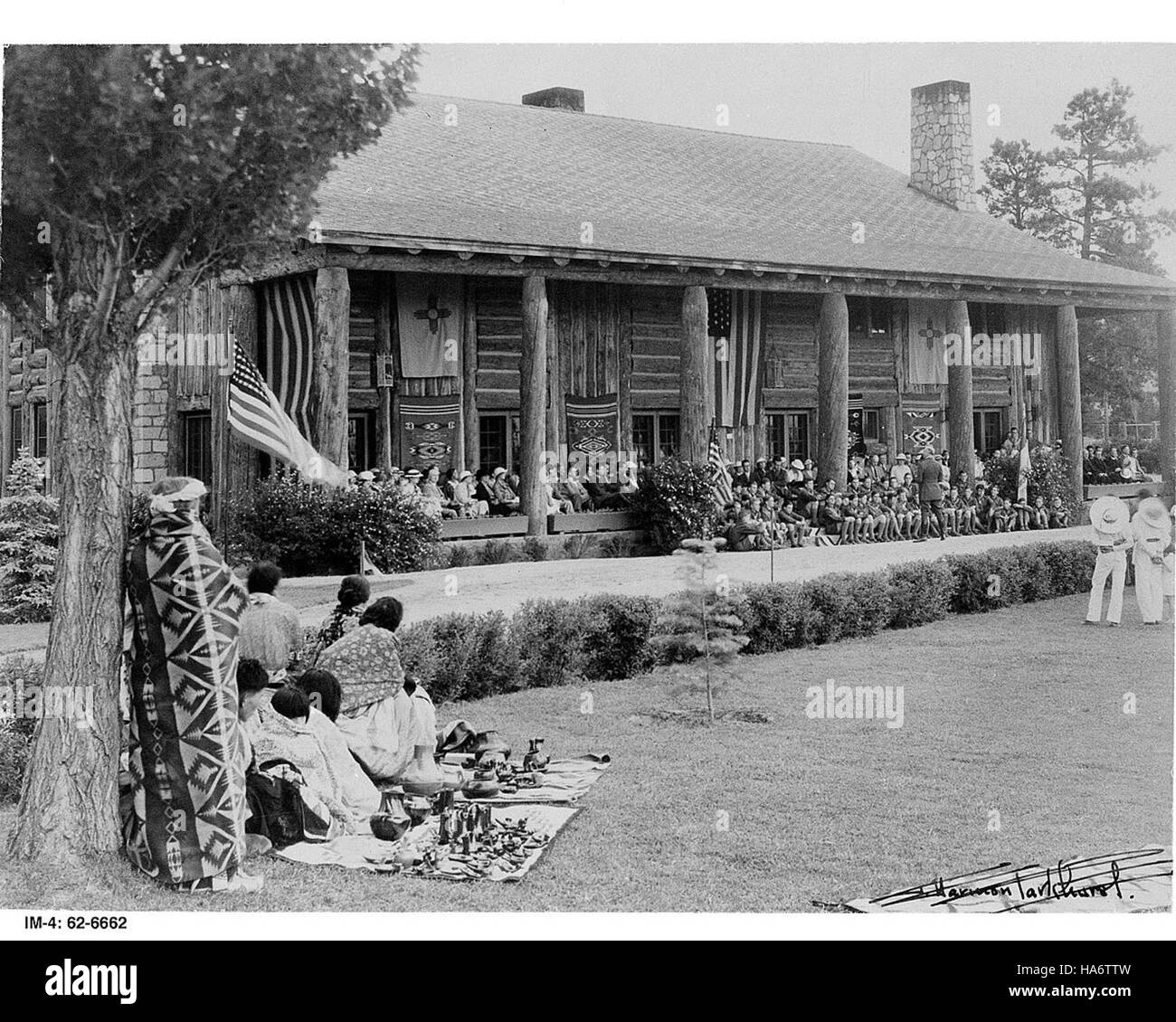 Fuller Lodge, located at the Los Alamos National Laboratory, serves as ...