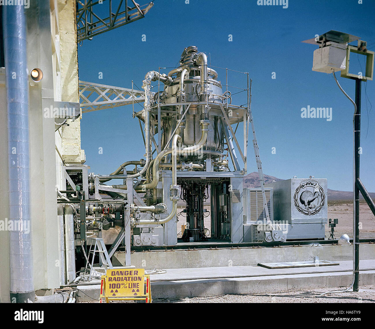 Kiwi A, a test cell post at Los Alamos National Laboratory, is part of ...