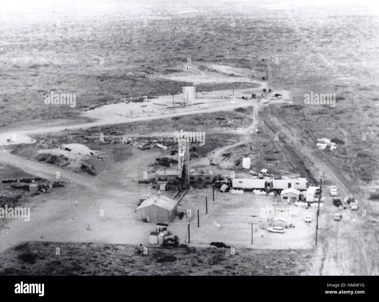 This image shows the site of the detonation at the Los Alamos National ...