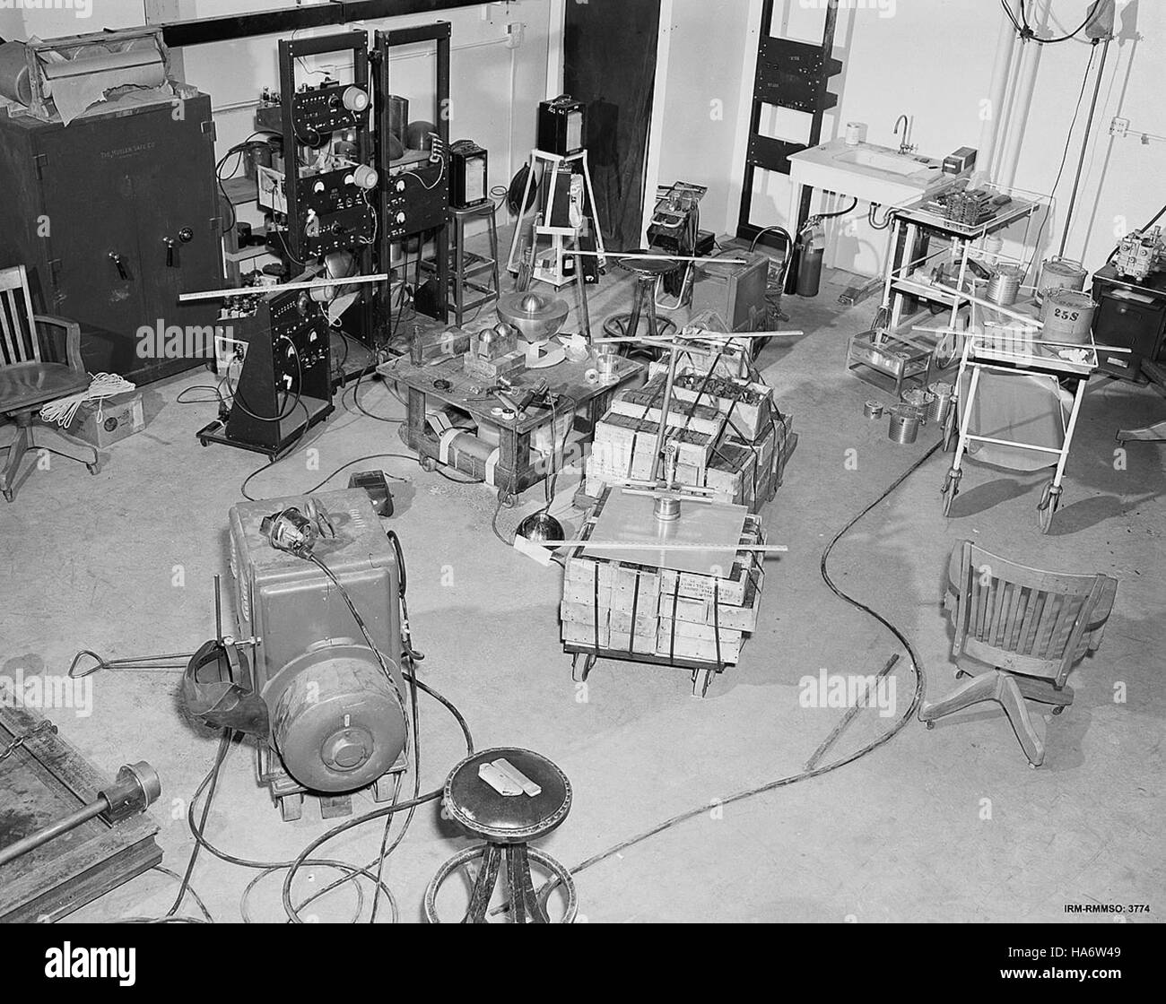 The Slotin accident mockup at Los Alamos National Laboratory is a ...