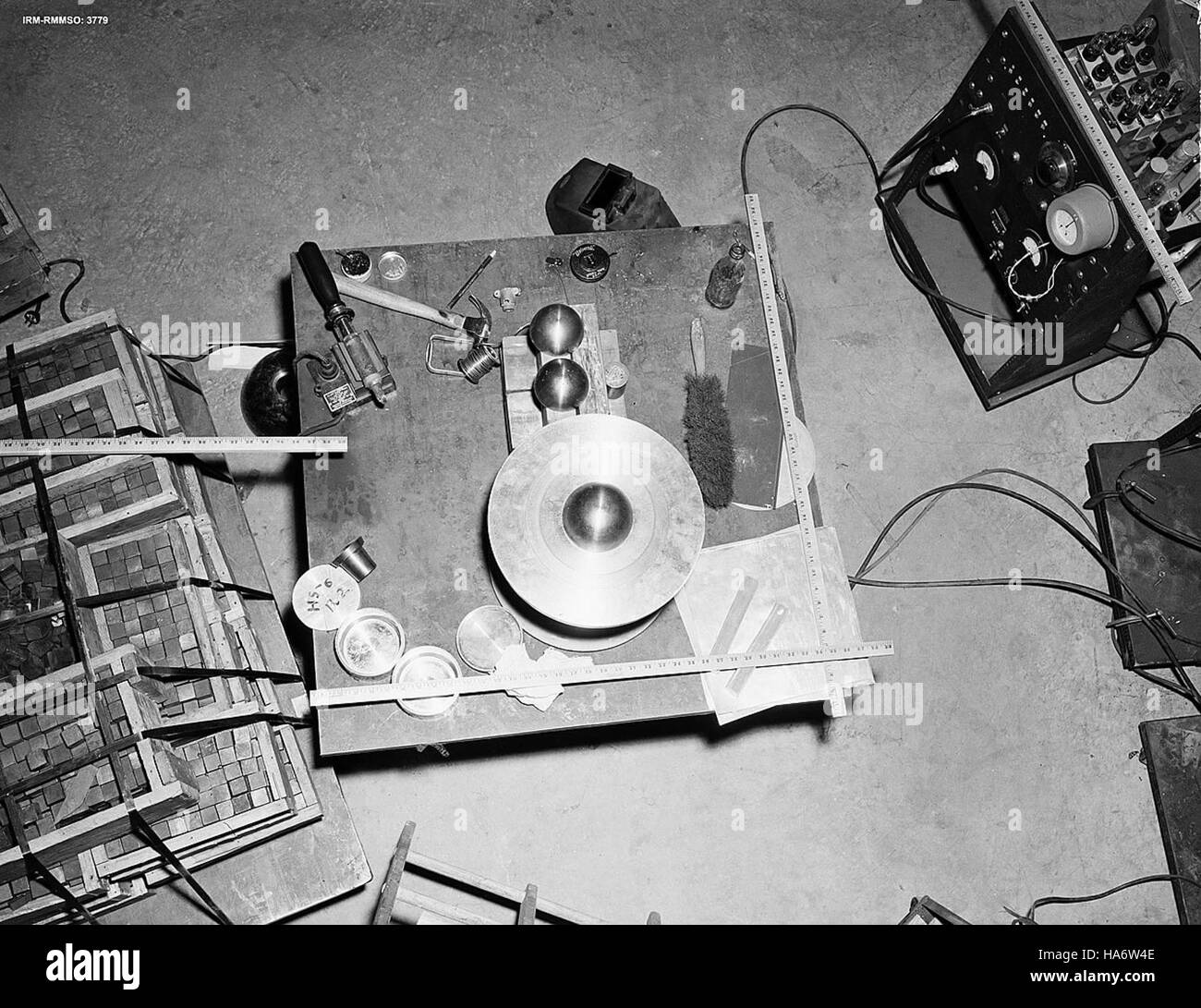 The Slotin accident mockup, displayed at Los Alamos National Laboratory ...