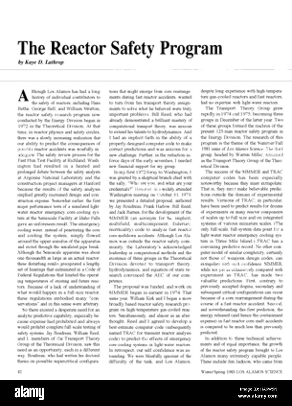 Reactor safety hi-res stock photography and images - Alamy