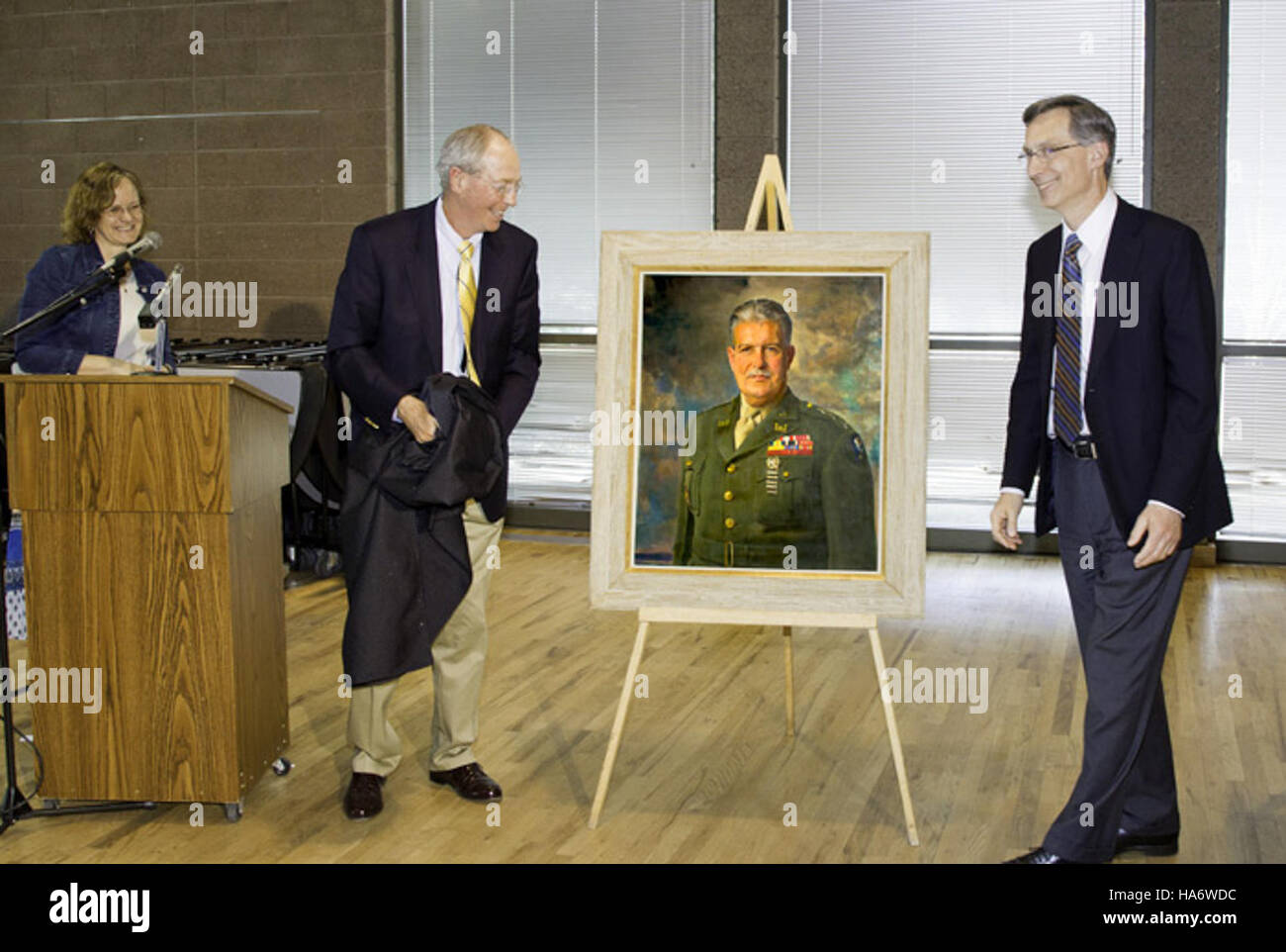 losalamosnatlab 8630742565 2013 Gen. Groves portrait unveiled Stock ...
