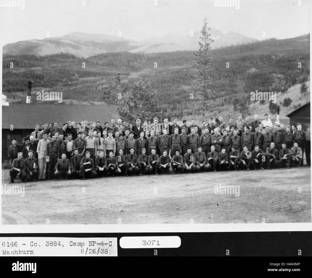A historic image from a Civilian Conservation Corps (CCC) camp in Rocky ...