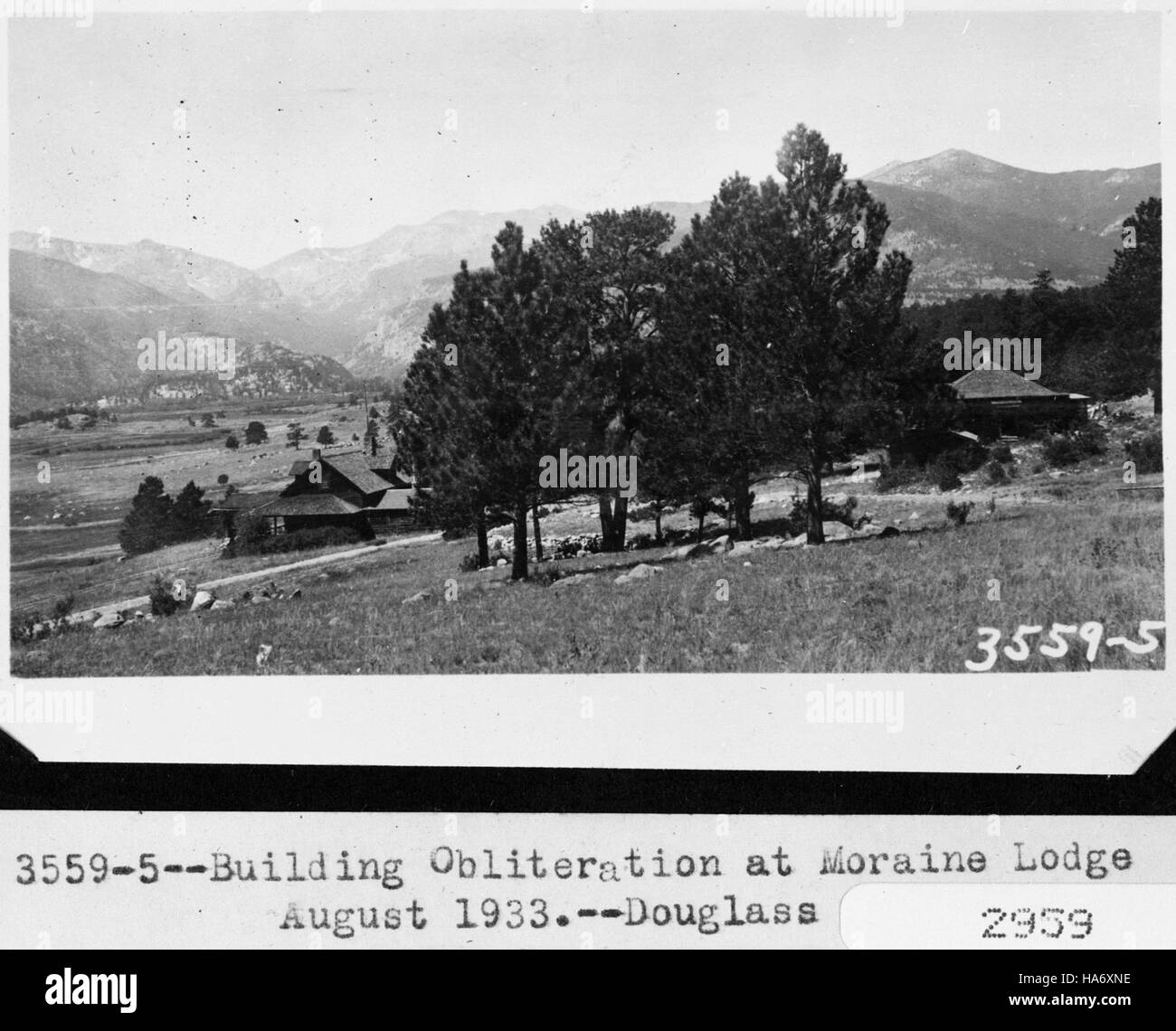 Civilian conservation corps structures Black and White Stock Photos ...