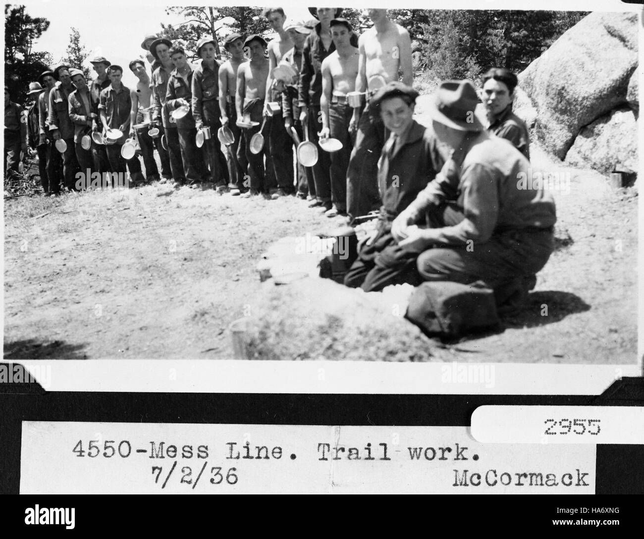 This historic image from the Civilian Conservation Corps (CCC) depicts ...