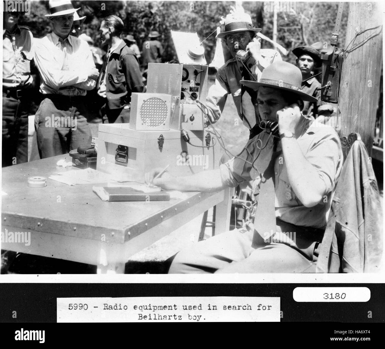 The Civilian Conservation Corps (CCC) camp, shown in this historic ...