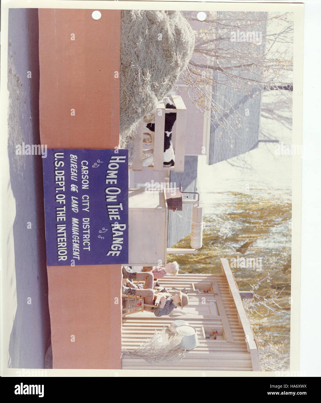 The ‘Home on the Range’ float, a 1962 entry in a parade, represents the ...