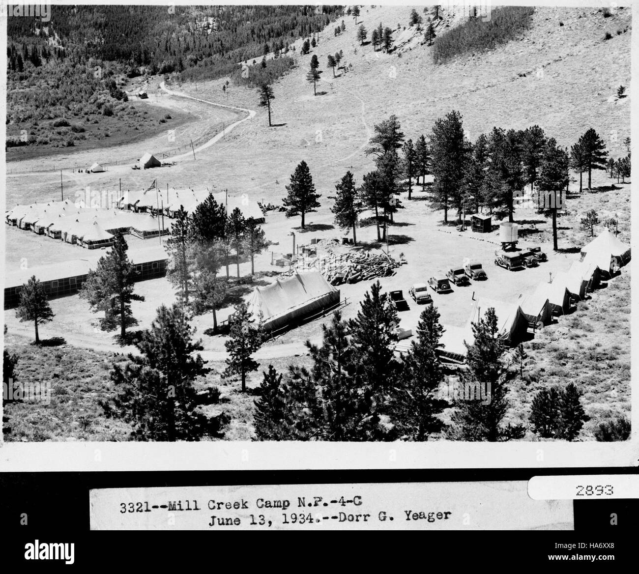 Historic image of the Civilian Conservation Corps (CCC) camps at Rocky ...
