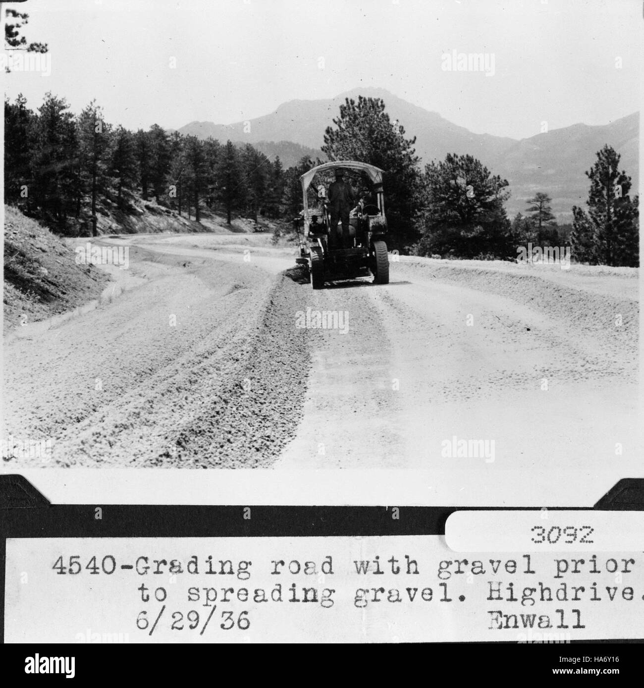 Gravel grading Black and White Stock Photos & Images - Alamy